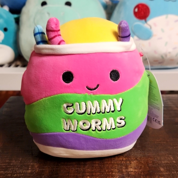 Squishmallows | Toys | Squishmallow Silver Gummy Worms Glow Blacklight ...